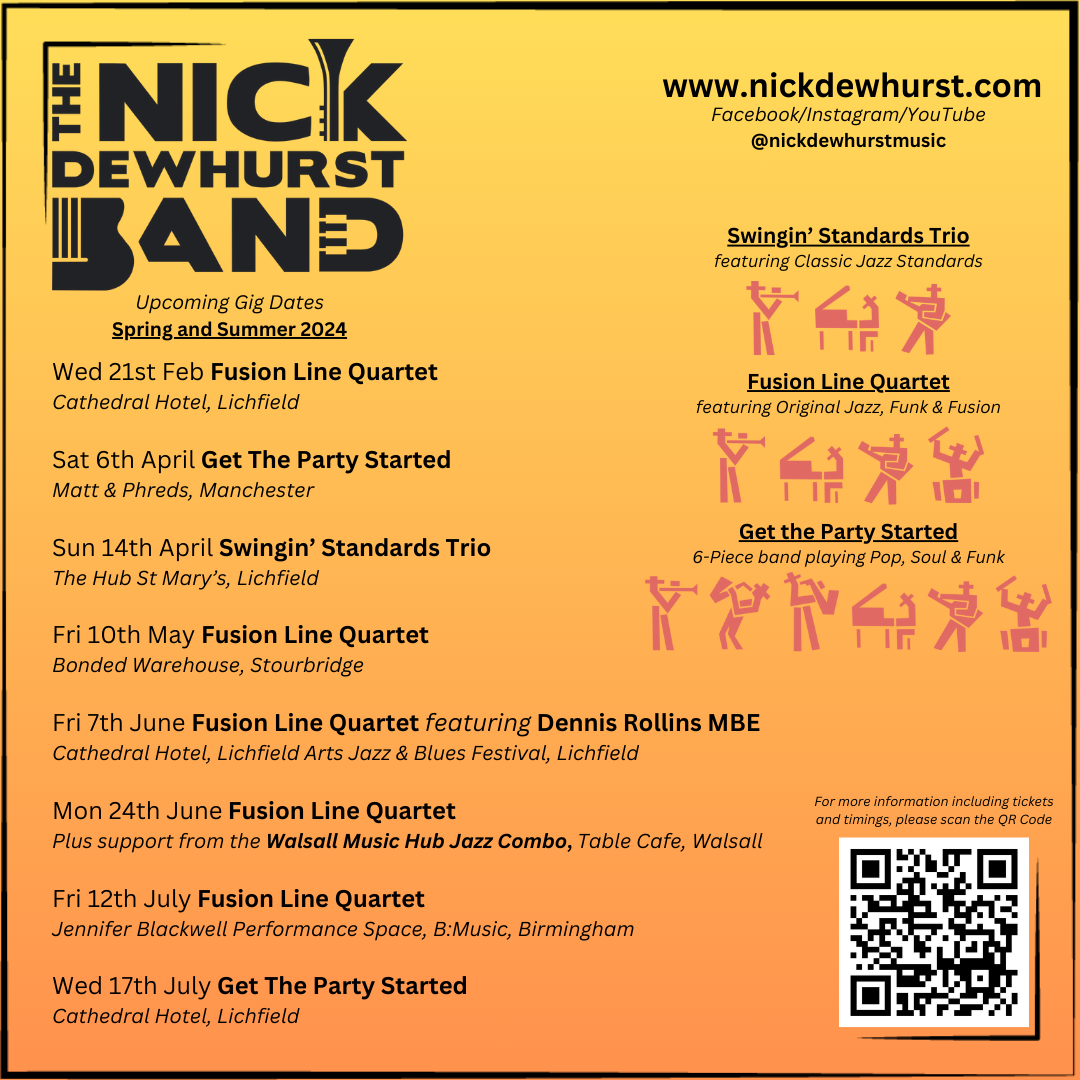 Upcoming Gigs – Nick Dewhurst