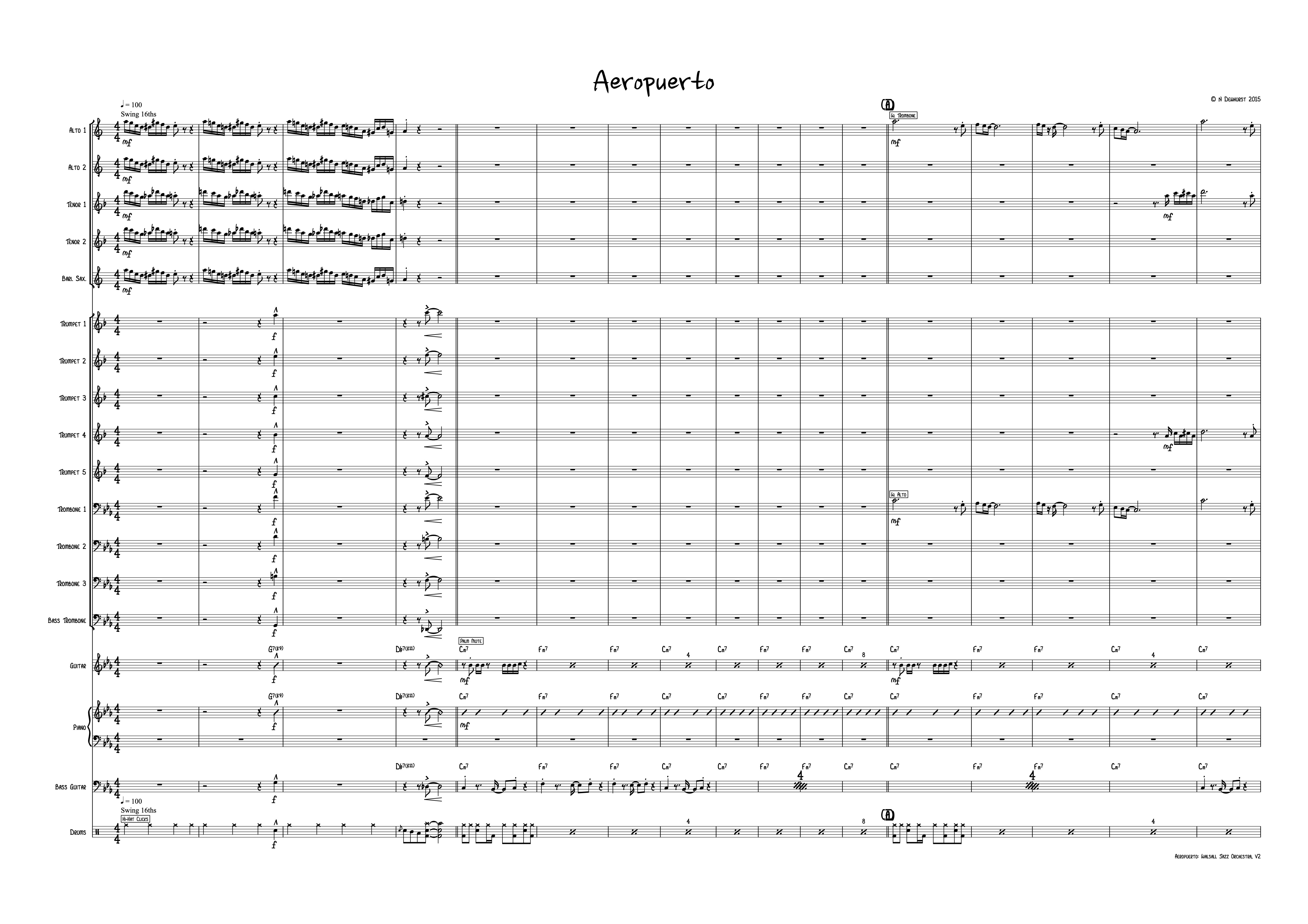 Big Band Charts – Nick Dewhurst